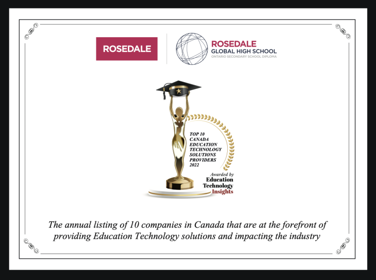 Shifting the landscape of global education: Rosedale named Top 10 ...
